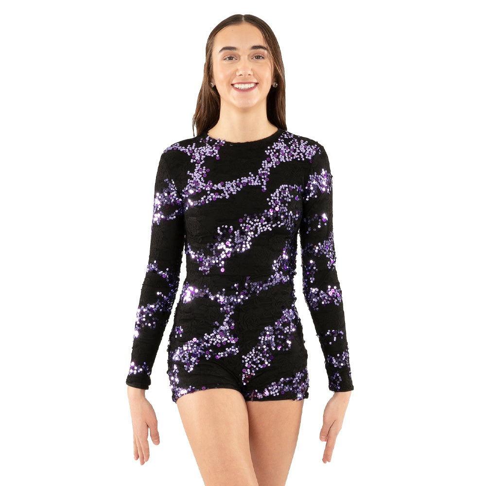 Lace Sequin Biketard - Alexandra Collection