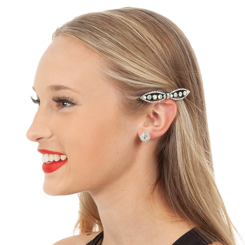 Alexandra Costumes | Iridescent Rhinestone Hair Clip | AC9 - Just For Kix
